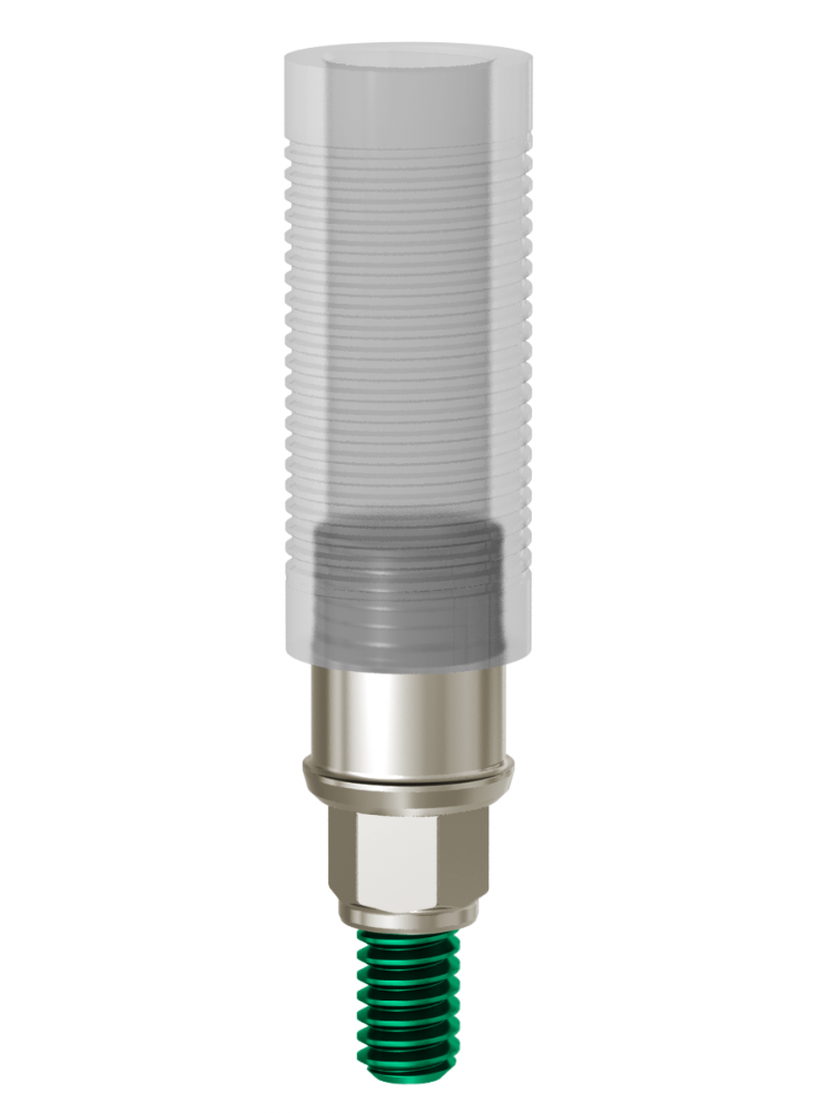 Cobalt Chrome abutment engaging JDEvolution Plus